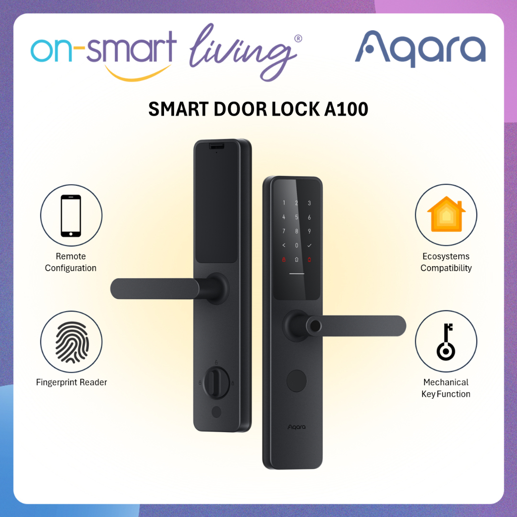 【FREE Installation】AQARA Smart Door Lock A100 Zigbee - Global Version ...