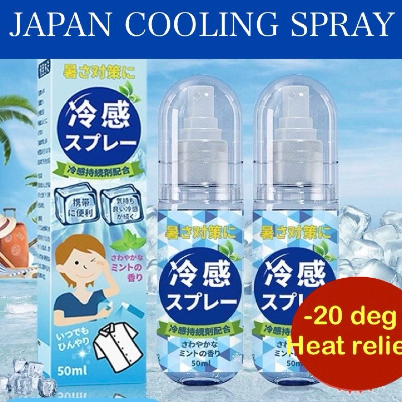 Cooling Spray 50ml Peppermint Cold Body Spray -20 deg quick heat relief ...