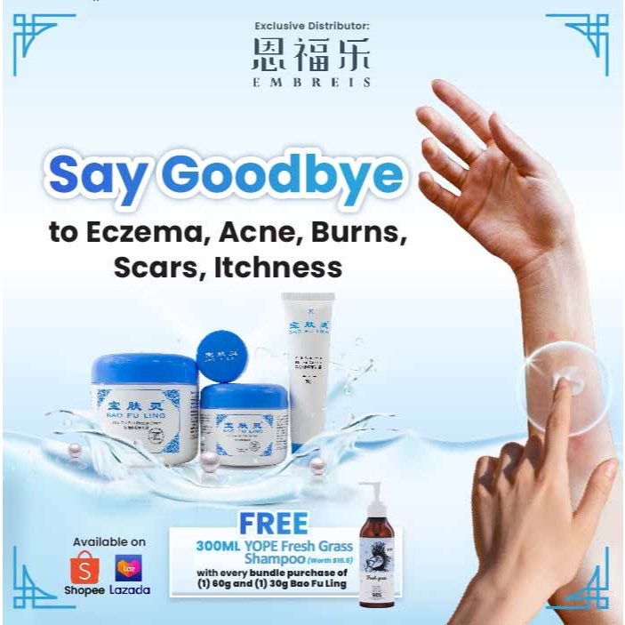 BAO FU LING 宝肤灵 All-In-One Skin Rescue Cream 30g + 60g - Cream for ...