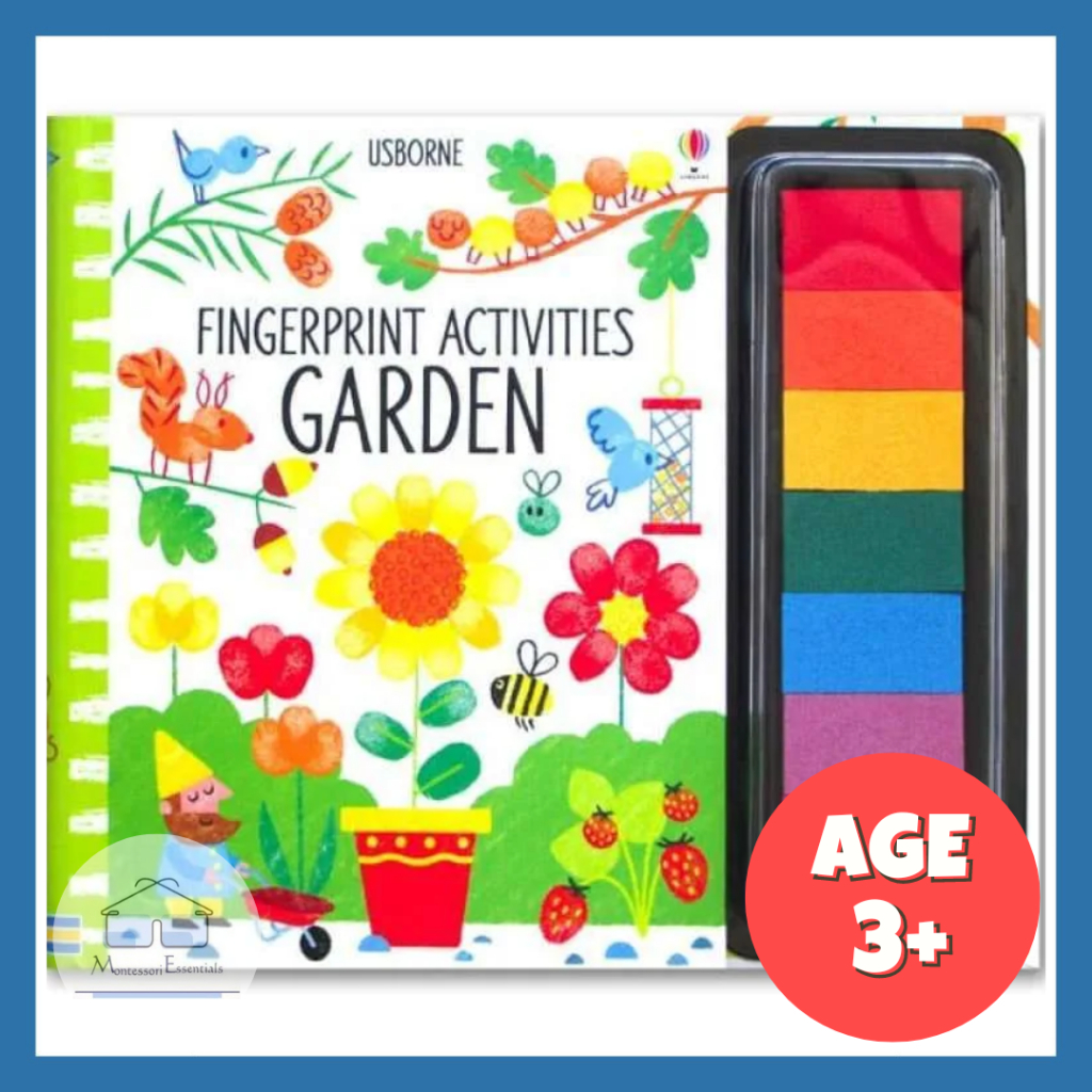 (Garden) Usborne Fingerprint Series Children Finger Painting Book ...