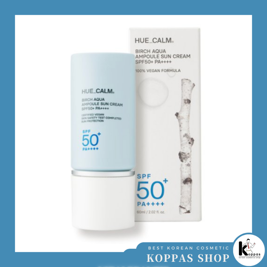 [HUE_CALM] Birch Aqua Ampoule Sun Cream SPF50+PA++++ 60ml | Shopee ...