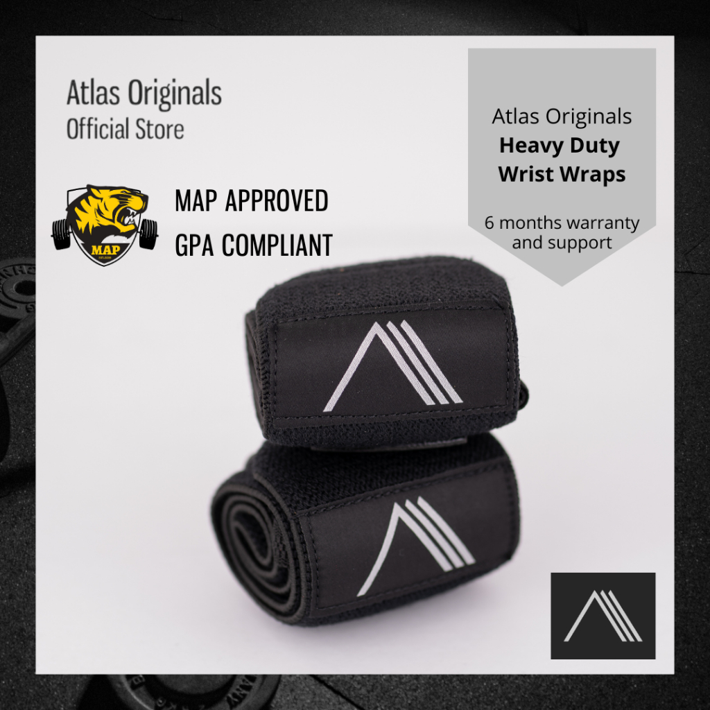 Atlas Originals Heavy Duty Wrist Wraps (60cm) | Shopee Singapore
