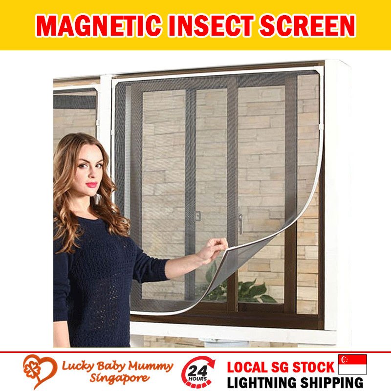 DIY Magnetic Mosquito / Insect Screen Kit window netting mosquito ...