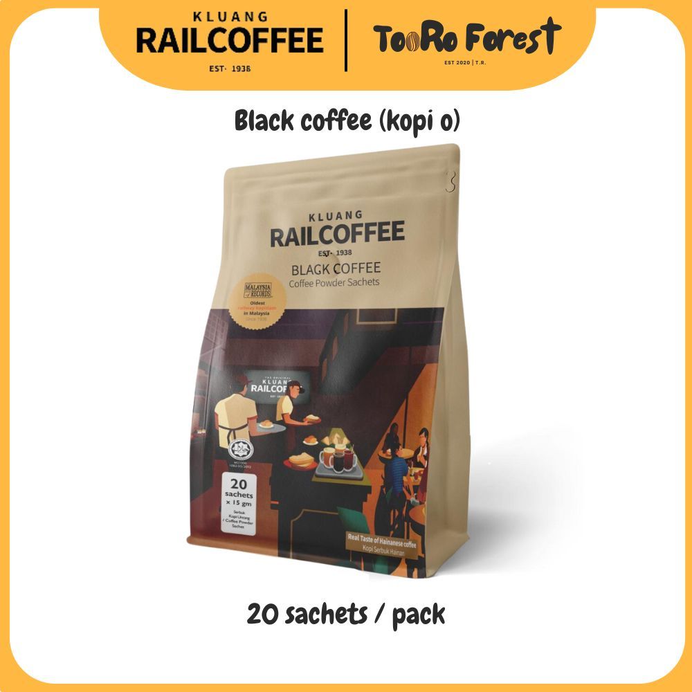 Kluang Rail Coffee Black Coffee | 3 in 1 | 2 in 1 | Powder | Shopee ...