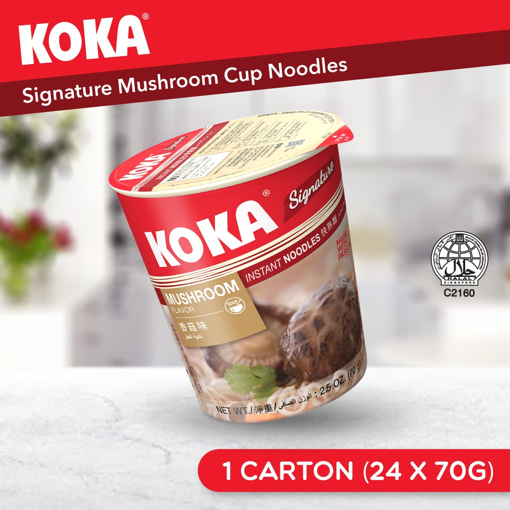 KOKA Signature Mushroom Cup Noodles (24 x 70g Cups) | Shopee Singapore