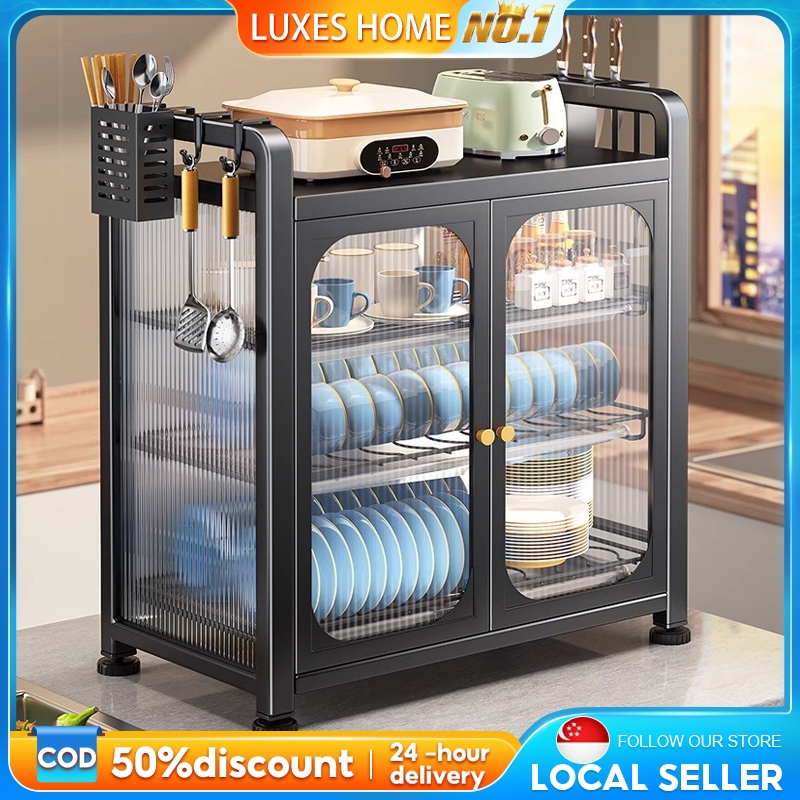 2layer Dish Rack Dish Drainer Dish Cabinet Kitchen Countertop Plate Organizer Storage Shelf ...