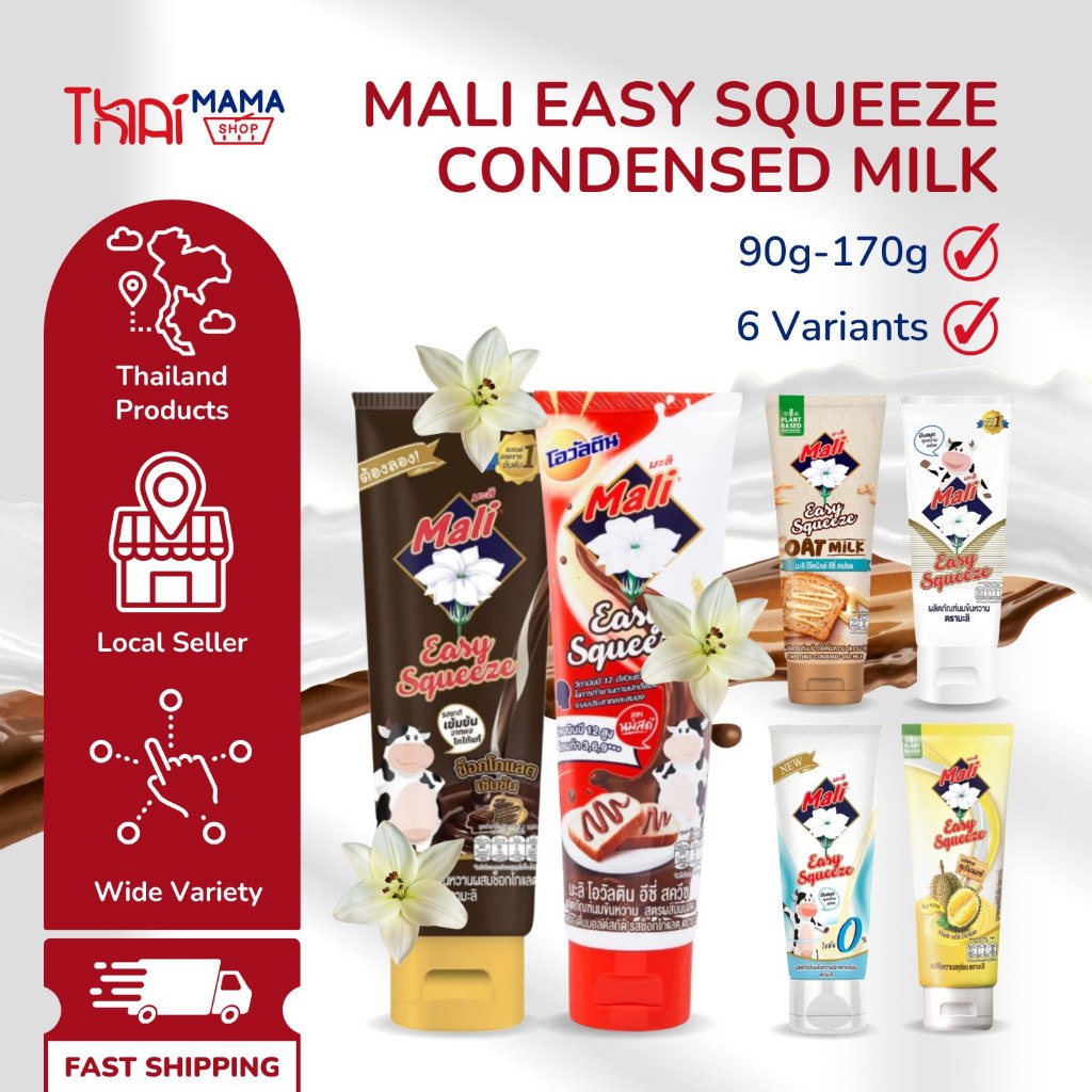 Mali Easy Squeeze Condensed Milk 90g-170g - Rich & Creamy Sweetener ...