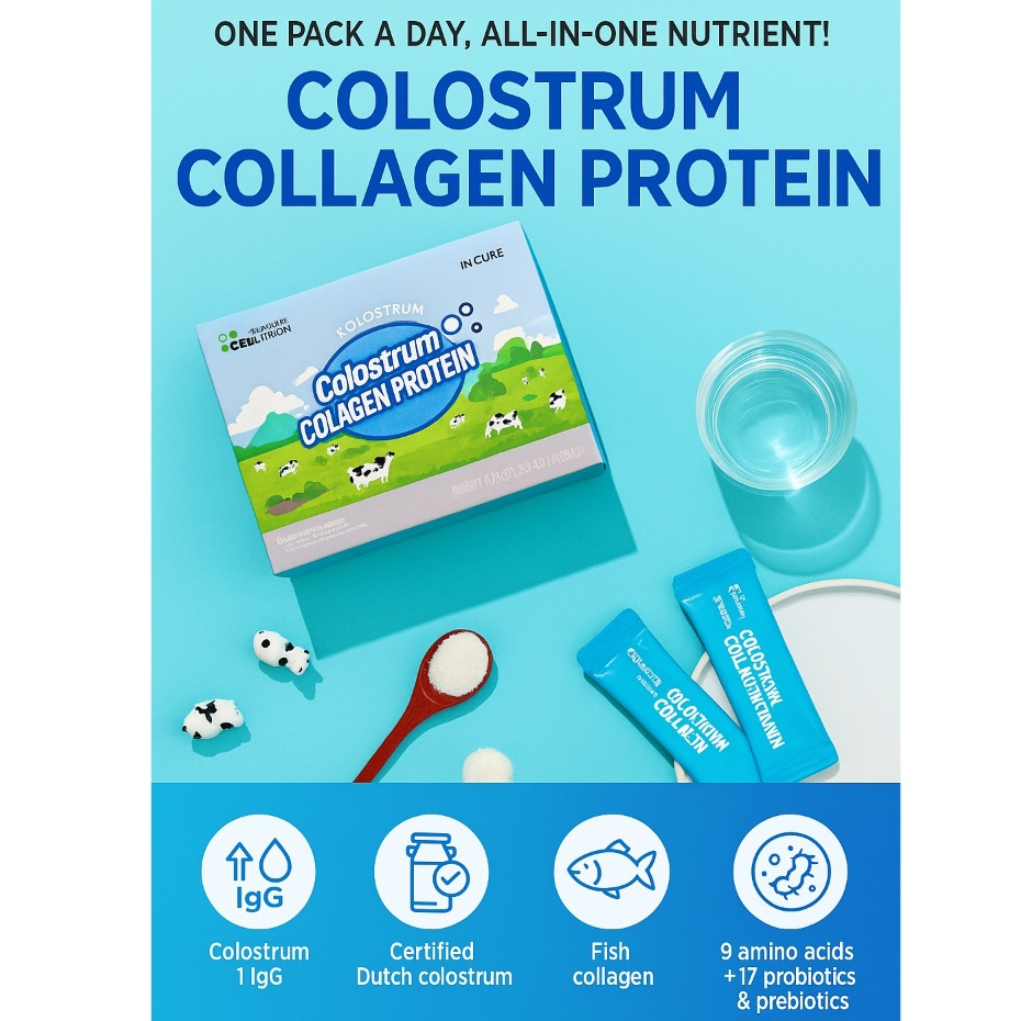 [Celltrion] Goat Milk Colostrum Collagen Protein Powder - 100 Sachets ...
