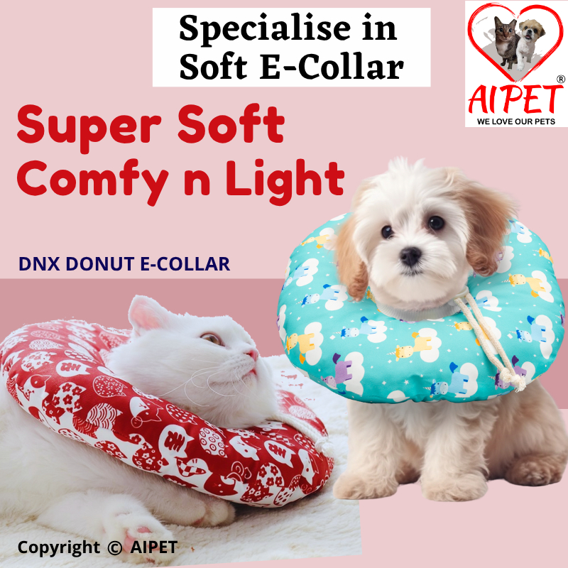 Cat & Small Dog Cone - DNX Super Soft E-Collar. Width 21-35CM | Shopee ...
