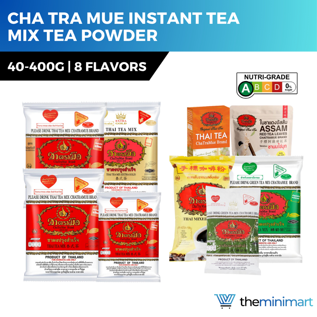 Cha Tra Mue Thai Tea & Milk Tea - Instant Tea Drink, Halal Certified ...