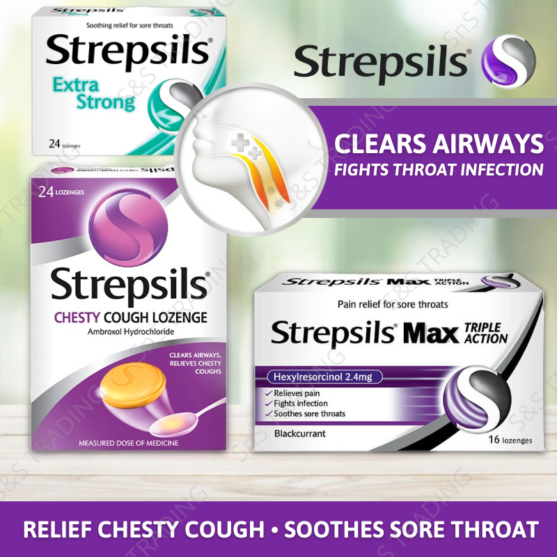 Strepsils Max Triple Action Blackcurrant Lozenges 16s | Strepsils ...