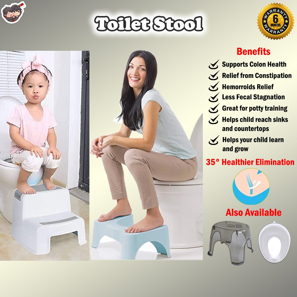 Squat Step Stool Potty Toilet Portable Sturdy Footstool Bathroom Chair ...