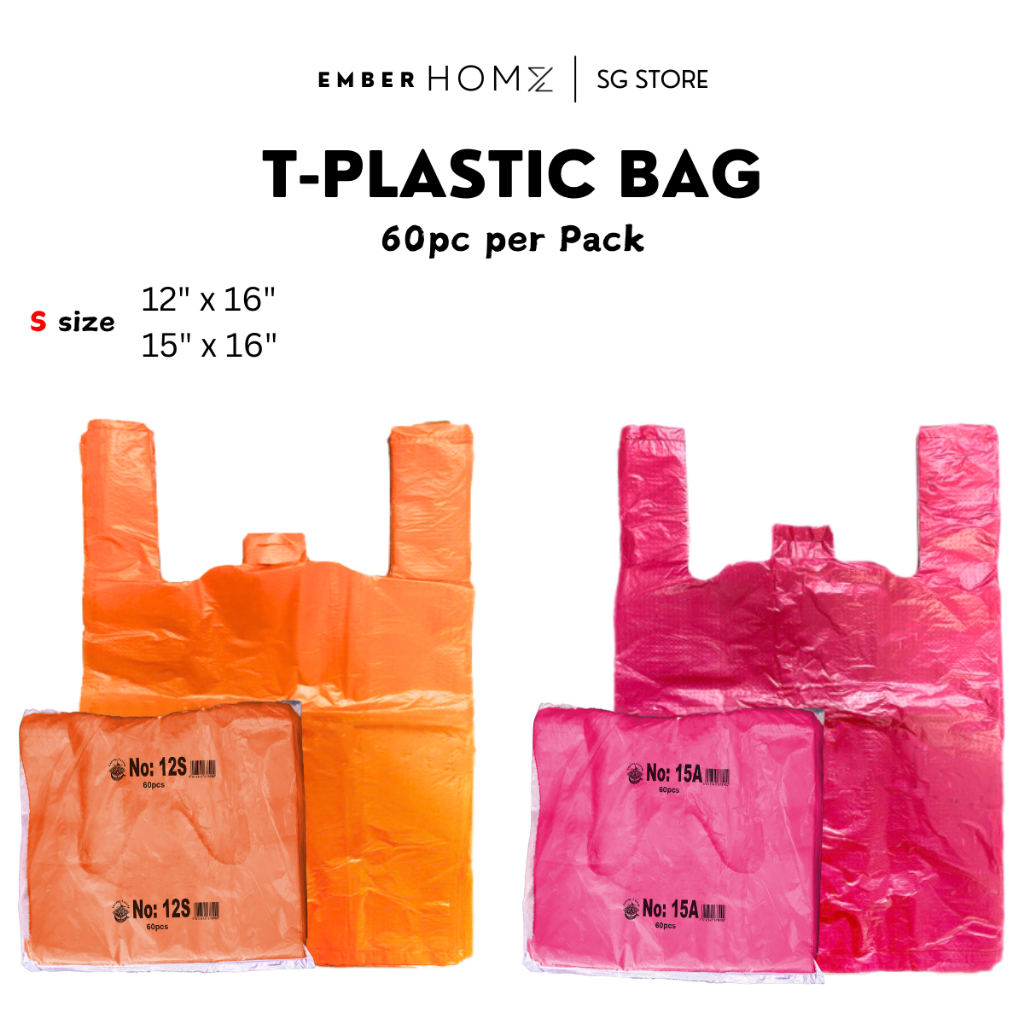 Singlet T-Bag Plastic (Included Gusset Size) T bags High Quality ...