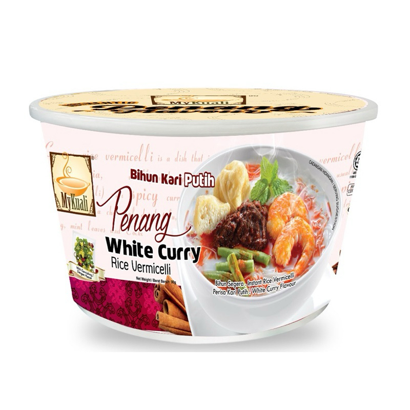 Mykuali Penang White Curry Bihun Rice Vermicelli Soup (Bowl) 90gm ...