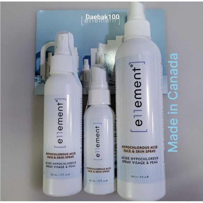 e11ement Hypochlorous Acid Spray for Face and Skin Element Spray 60ml ...