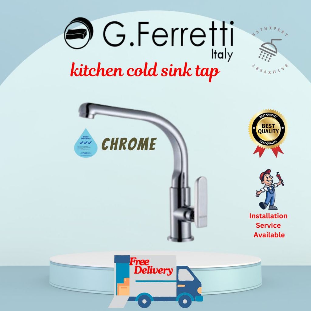 [PUB APPROVED] G.Ferretti Cold Kitchen Sink Tap (FREE DELIVERY ...