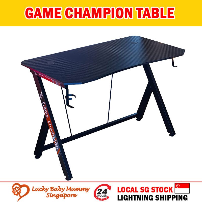 [Local Seller] Carbon Fiber Texture Gaming Table / Desk / Study Table ...