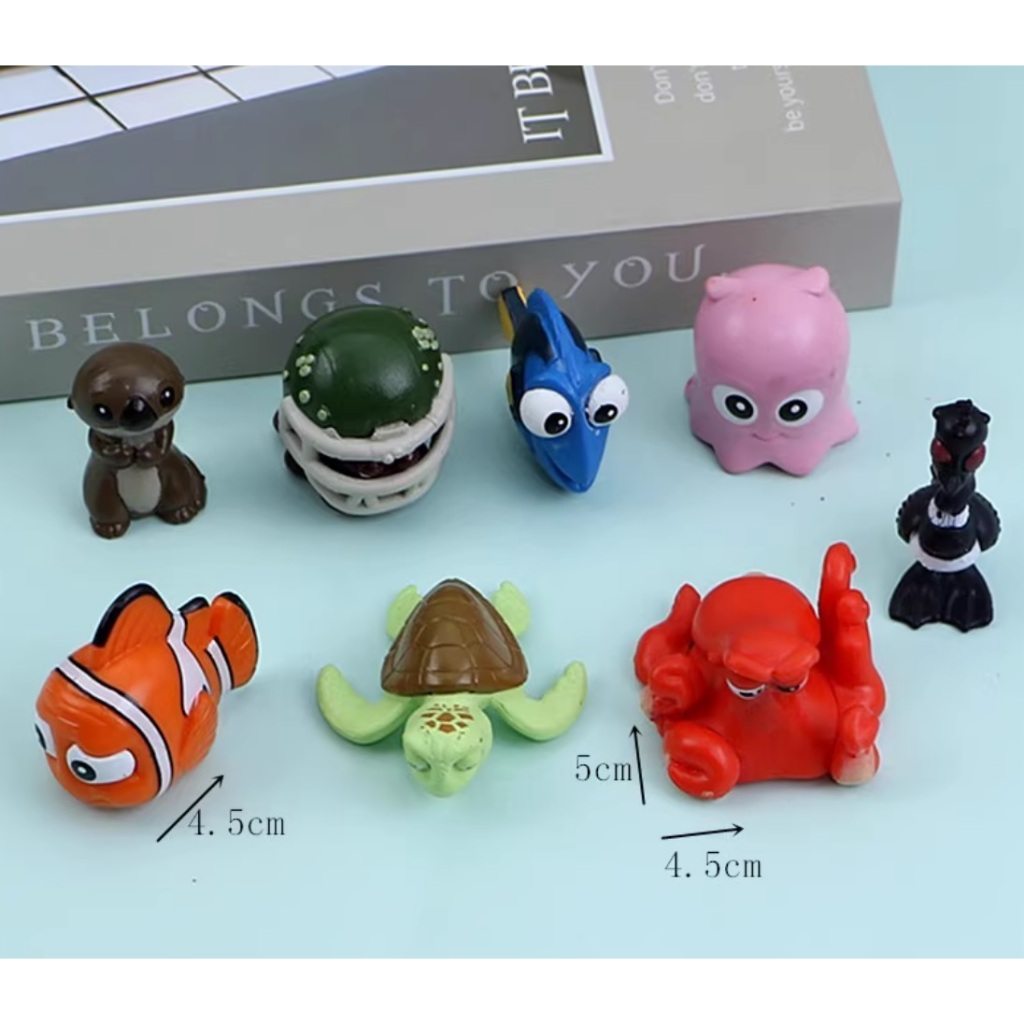 Finding Nemo Figurines / Cake Toppers (8 Pcs a Set) | Shopee Singapore