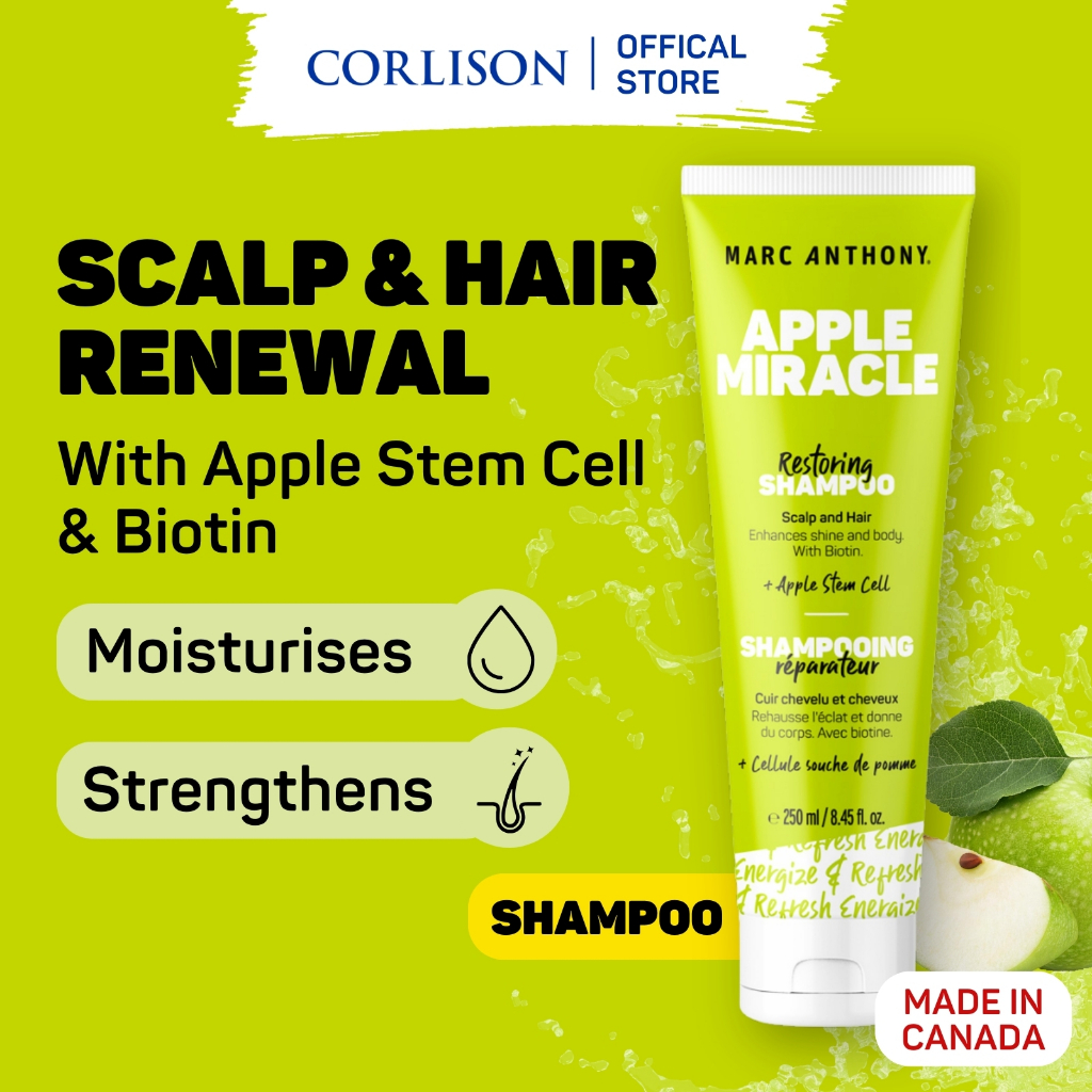 Marc Anthony Apple Miracle Restoring Shampoo 250ml | Shopee Singapore