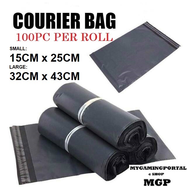 COURRIER BAG FLYER PACKING POSTAGE MAILING PLASTIC BAG 100 PCS/ROLL ...