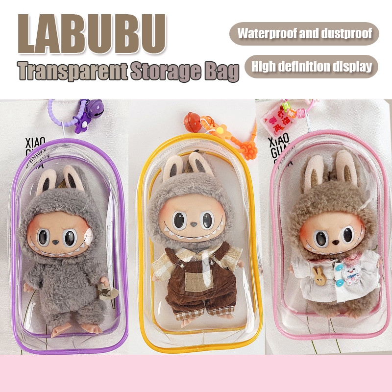 LABUBU Bag Labubu Accessory Transparent Storage Bag Pvc Waterproof Box ...