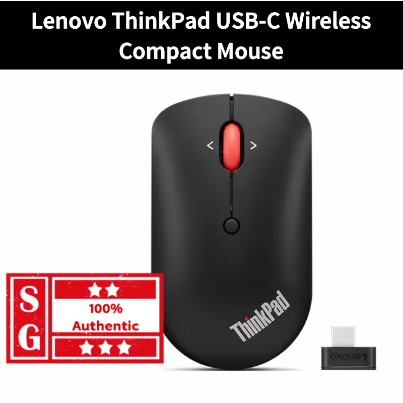 Lenovo ThinkPad USB-C Wireless Compact Mouse 4Y51D20848 Lenovo Wireless ...
