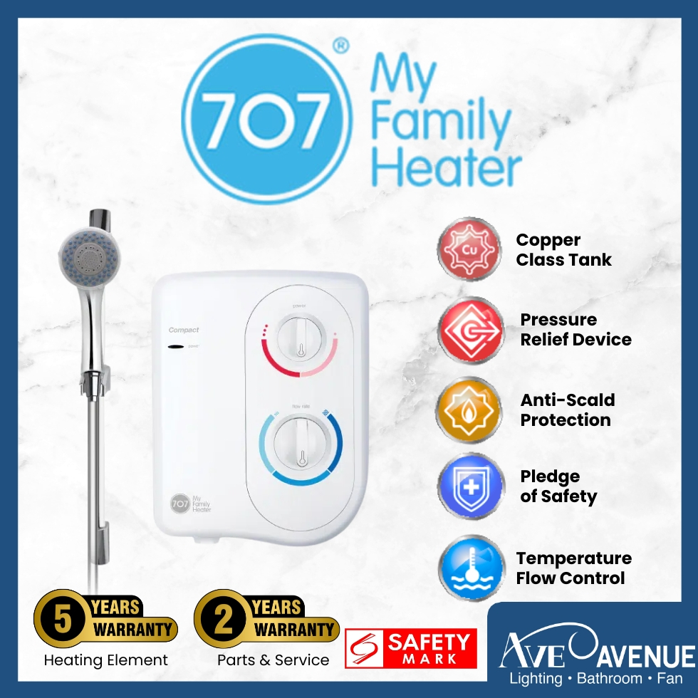 [Installation Available] 707 Compact Instant Water Heater with Shower ...
