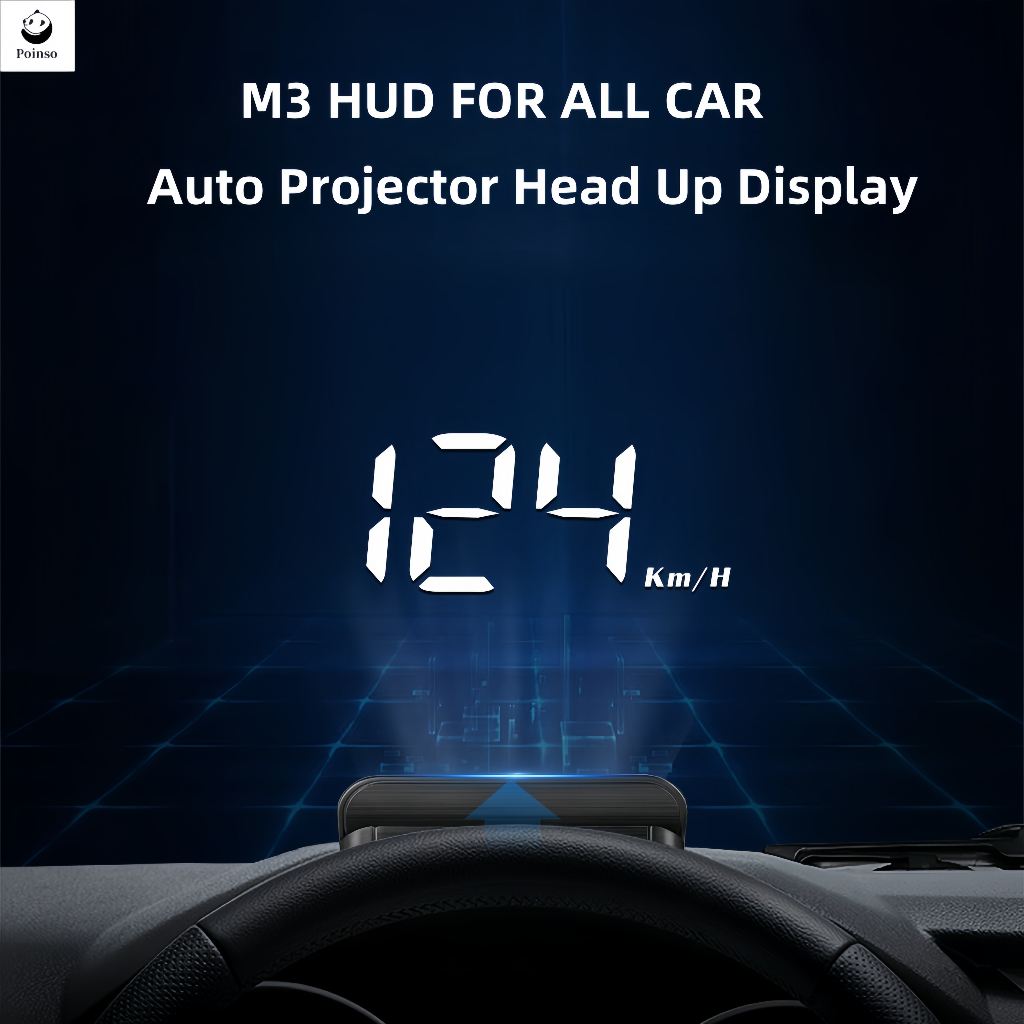 [SG] M3 Auto HUD OBD2 Head Up Display Projection on Glass Car Speed ...