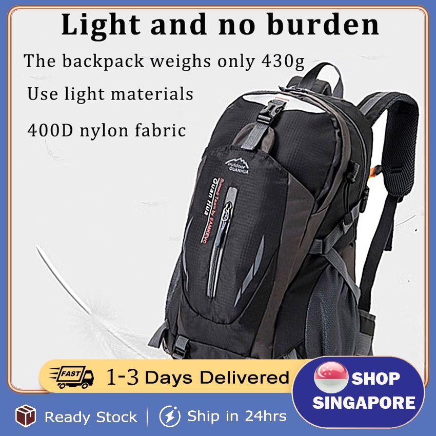 【SG Local】40L Waterproof Outdoor Backpack Hiking Backpack Sports ...
