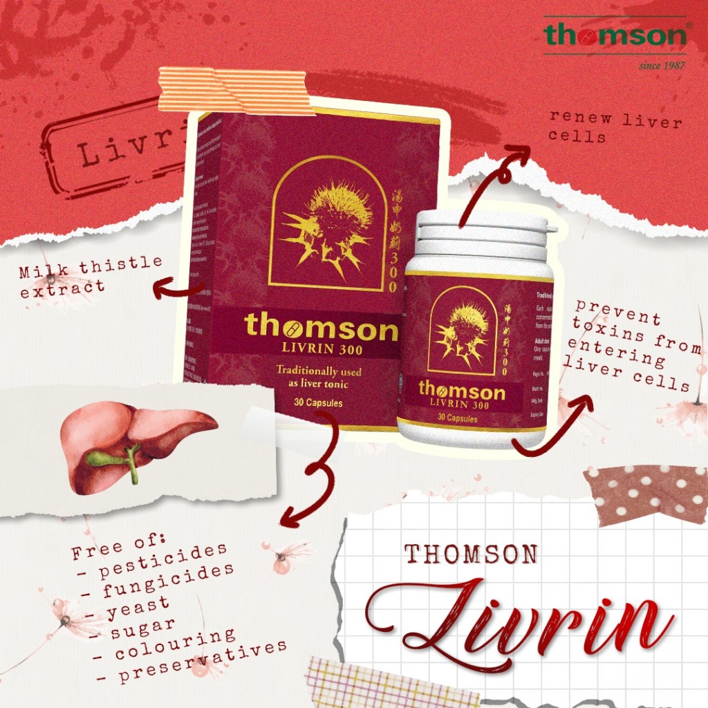 [330/150/60 capsules] Thomson Livrin Liver Tonic Protection Supplement ...