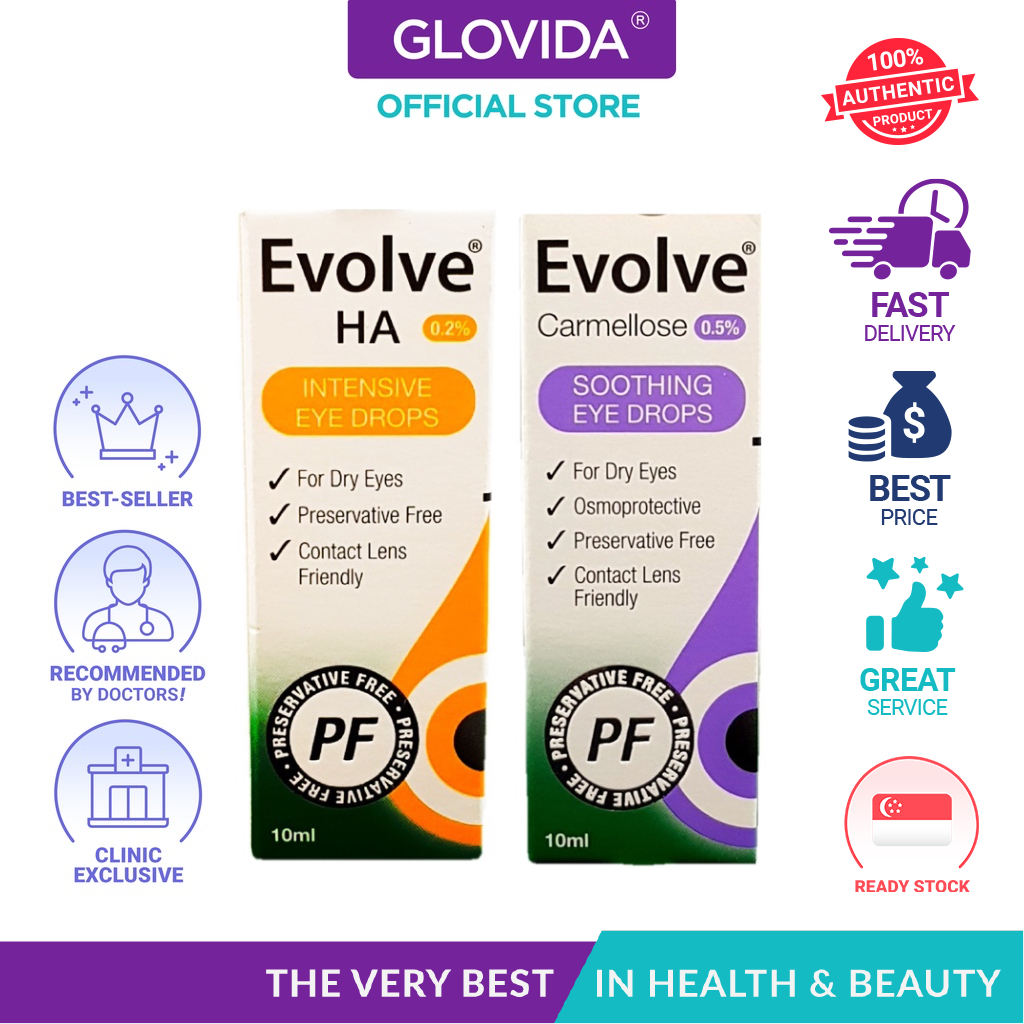 Evolve® HA 0.2% Intensive Eye Drops 10ml | Carmellose 0.5% Soothing Eye ...