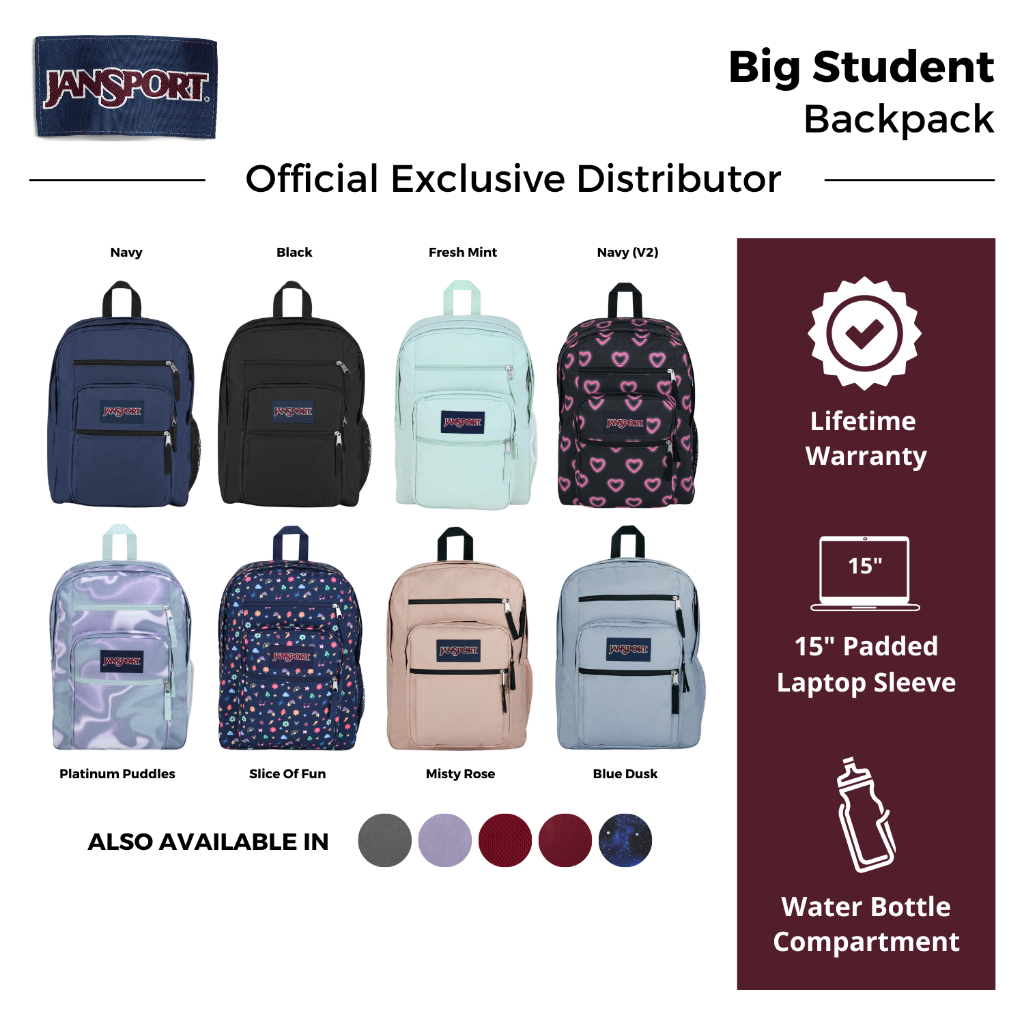 Jansport Big Student Backpack | Shopee Singapore