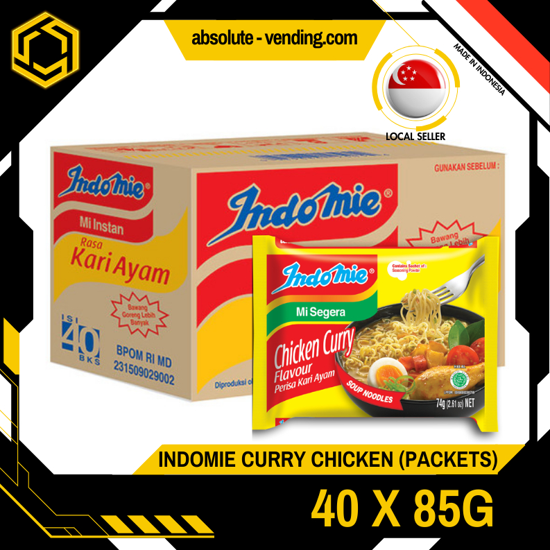 INDOMIE Mee Chicken Curry Flavour 40 PACK X 72G (PACKETS) | Shopee ...