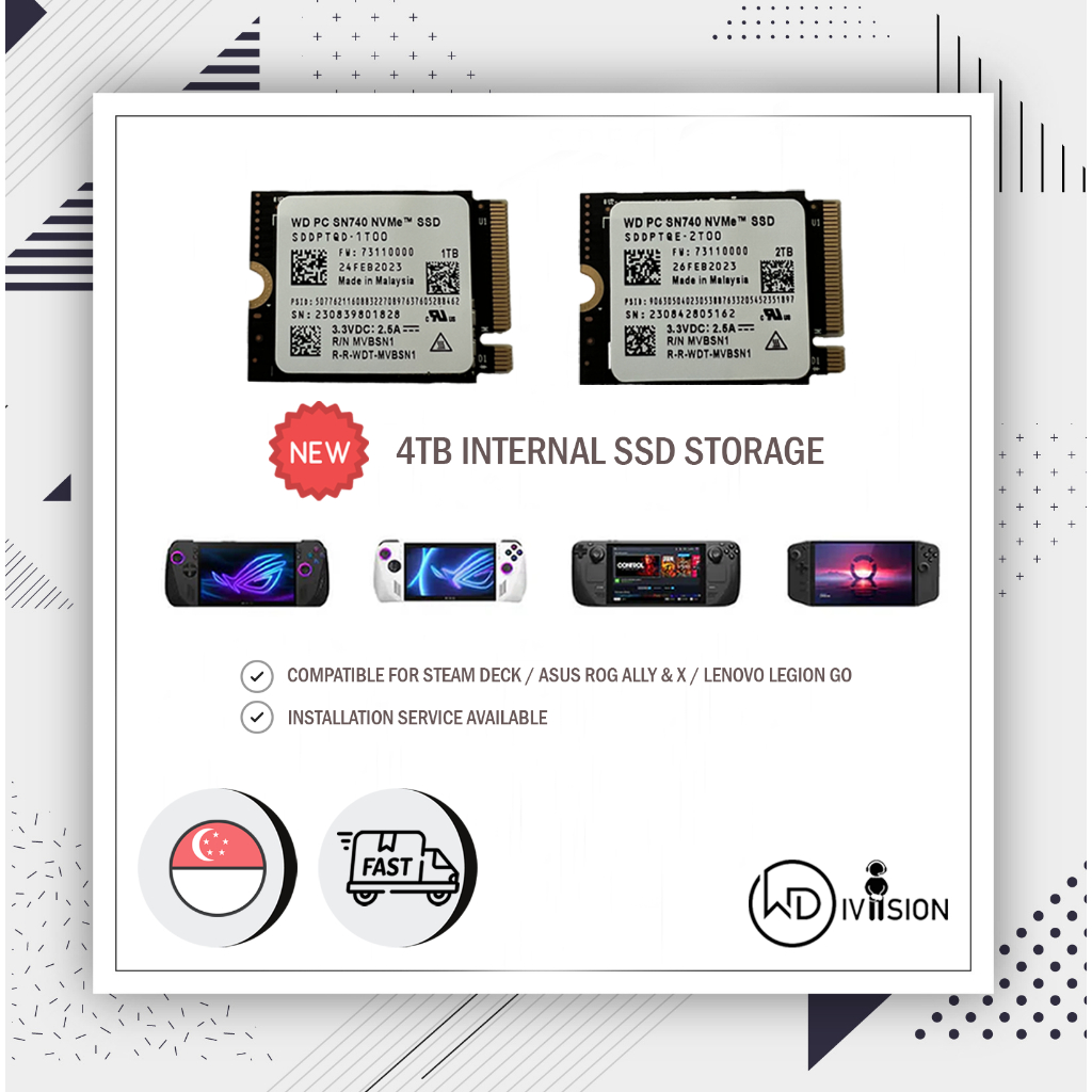 Western Digital WD SN740 / Samsung / Micron NVMe M.2 2230 / 2242 ...