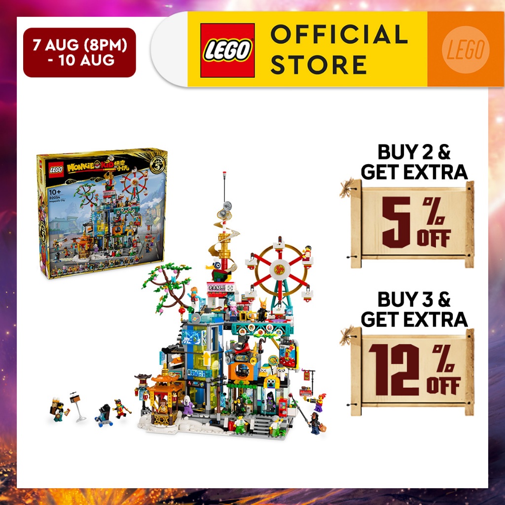 LEGO Monkie Kid 80054 Megapolis City 5th Anniversary Building Set Toys ...