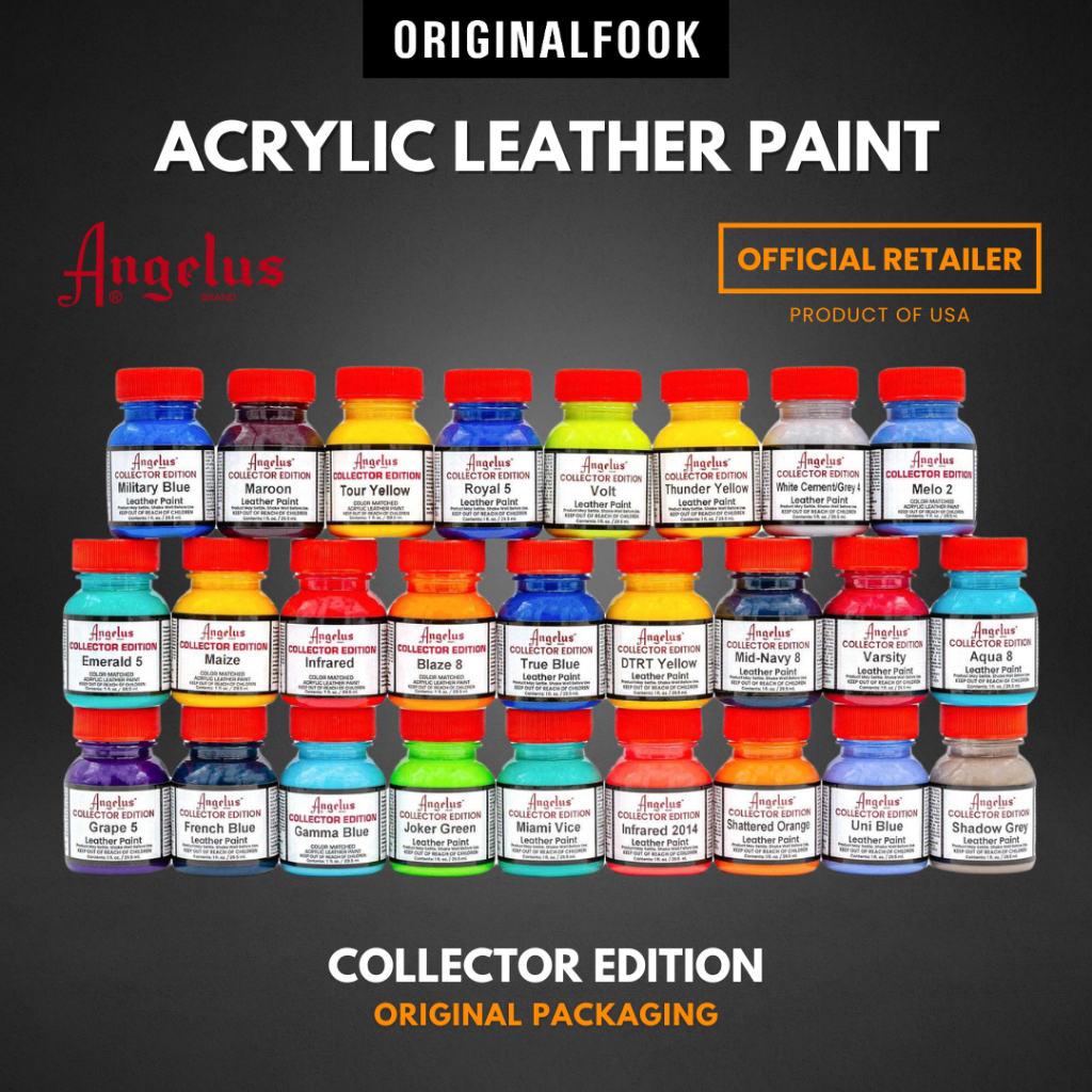27 Colors | Angelus Acrylic Leather Paint Collector Edition | Shopee ...