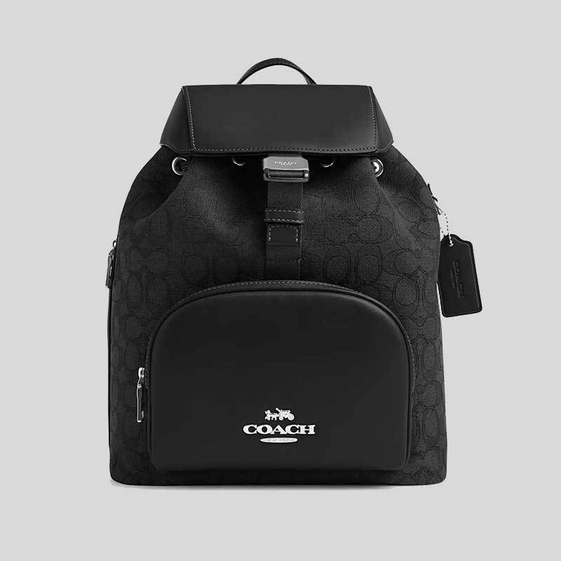 COACH Pace Large Backpack In Signature Jacquard Black CT812 | Shopee ...