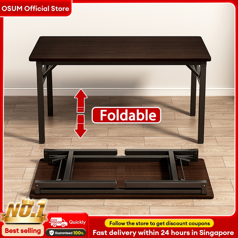 【Free Installation】 Folding Table Computer Table Foldable Banquet Table ...
