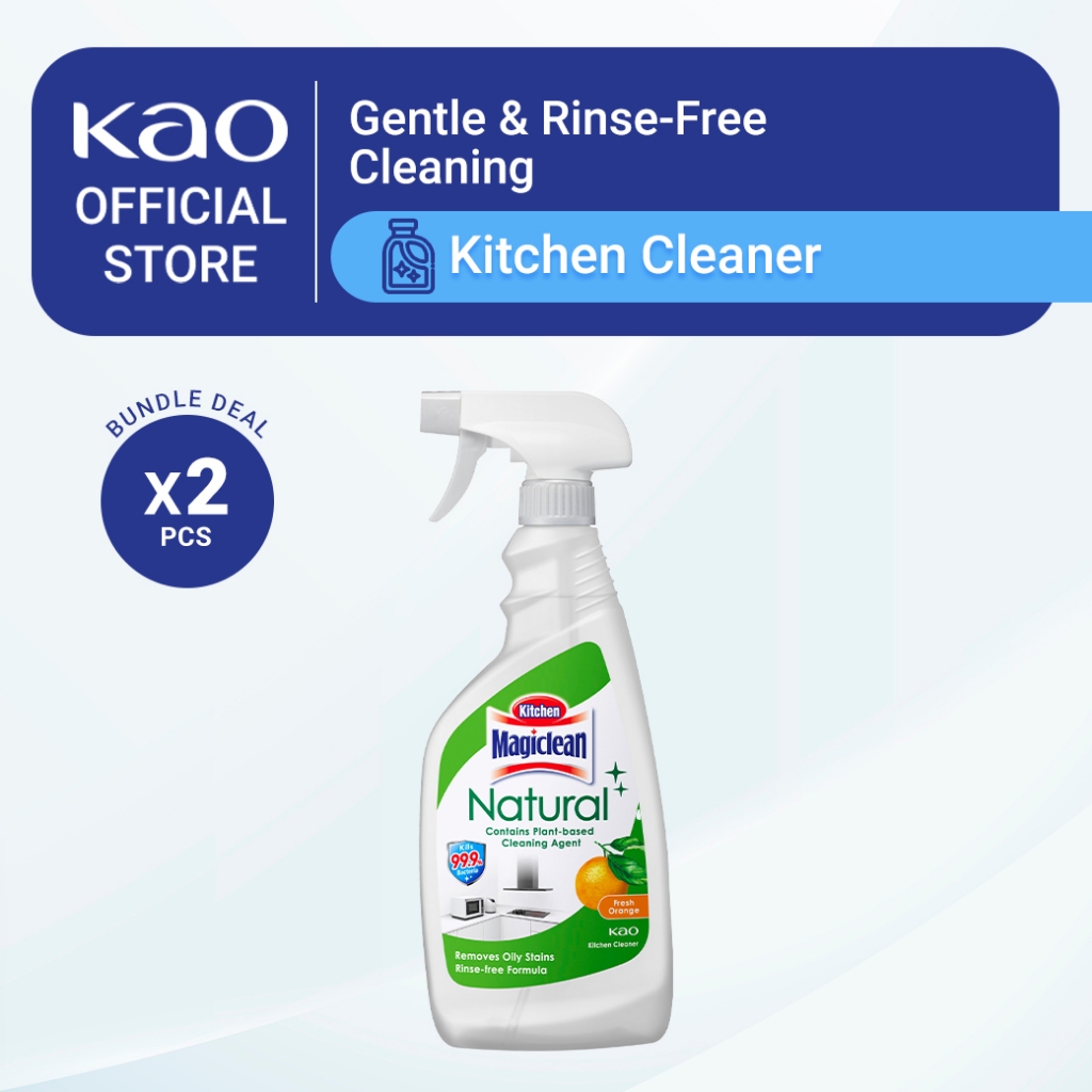Magiclean Kitchen Cleaner Natural Trigger 500ML (Bundle of 2) | Shopee ...