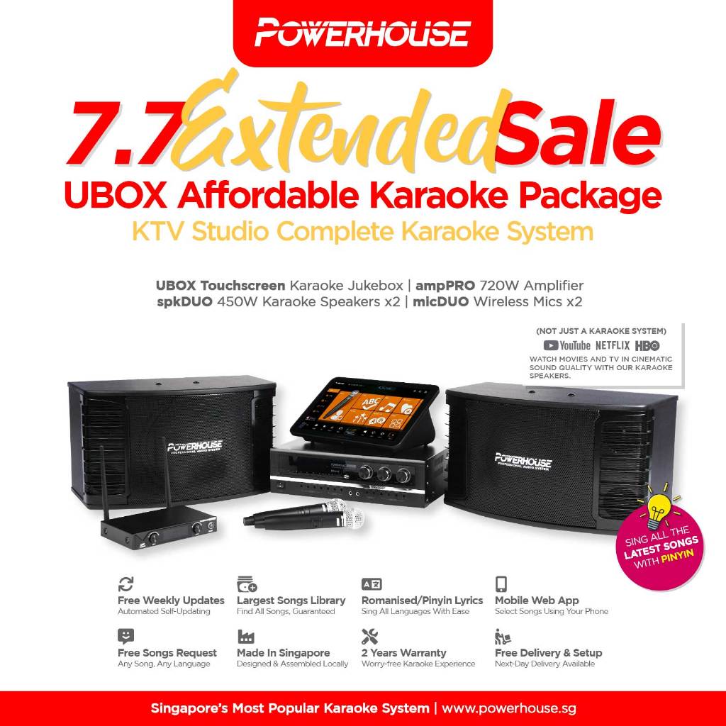 [SG] Powerhouse Affordable Home Karaoke System with Touchscreen Jukebox ...
