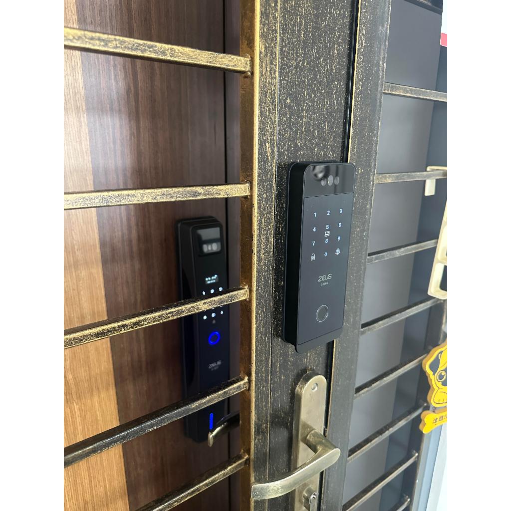 Zeus S-820 Door + S-600G Gate Locks | Face + Palm + Fingerprint Unlock ...