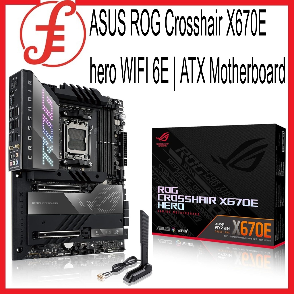 ASUS ROG Crosshair X670E hero WIFI 6E | ATX Motherboard | Shopee Singapore