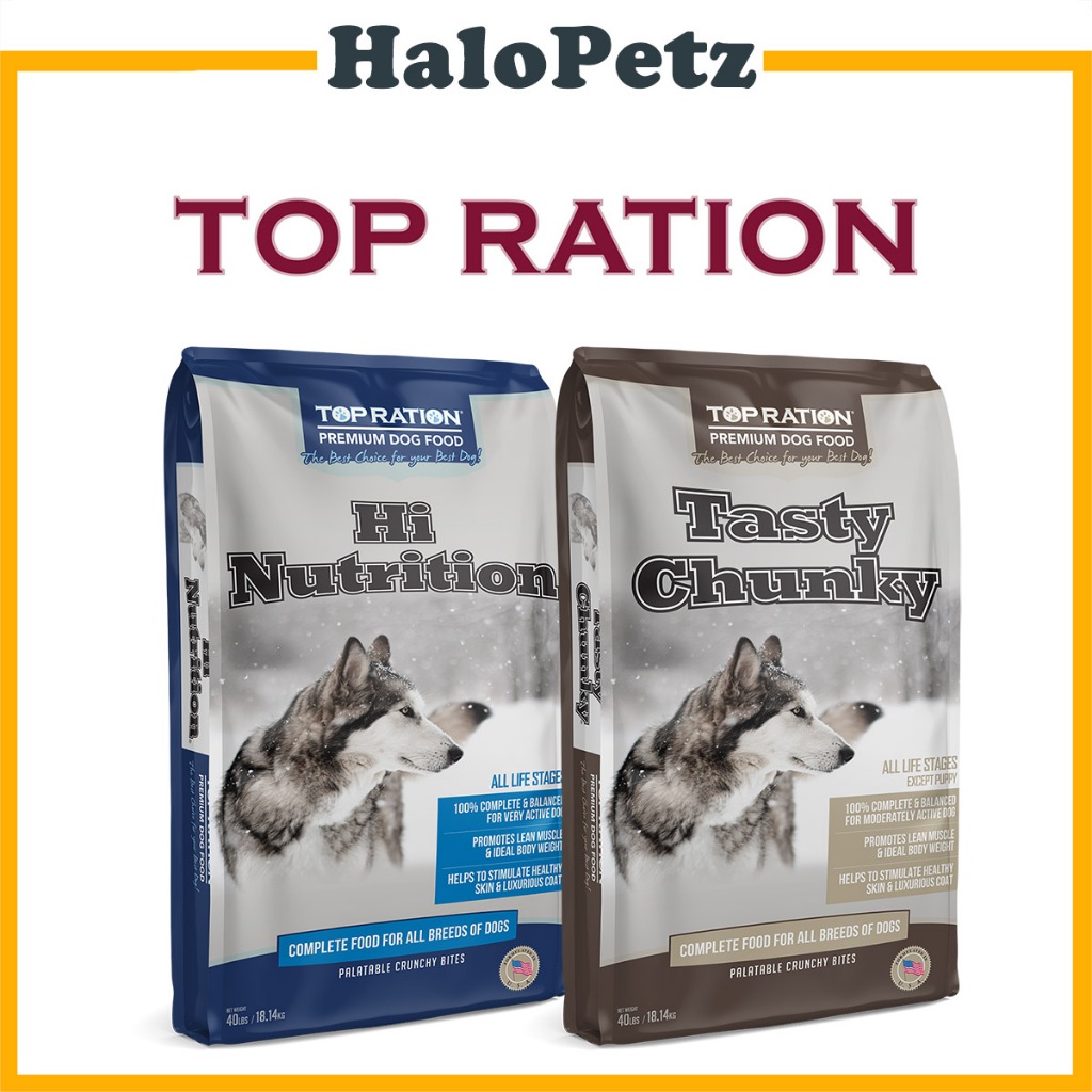 Top Ration Premium Dry Dog Food 18kg | Kibbles, Complete Diet, Hi ...
