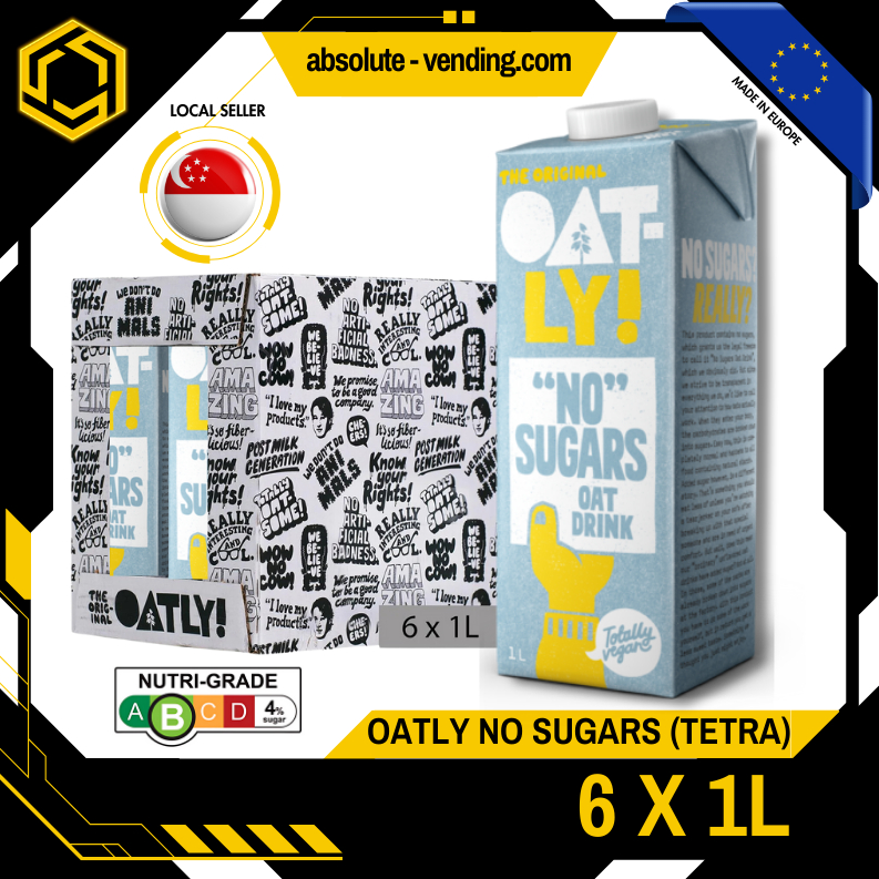 OATLY Original NO SUGAR Oat Milk 1L X 6 (TETRA) | Shopee Singapore