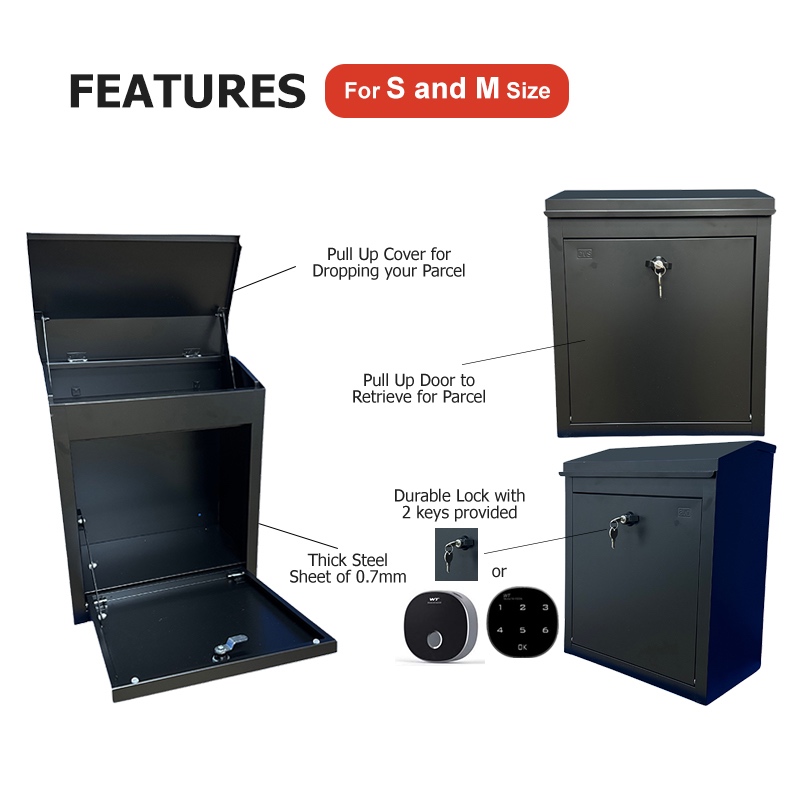 OFFICEHUB Parcel Box Delivery Drop Box POSTIE, Collection Locker Box ...