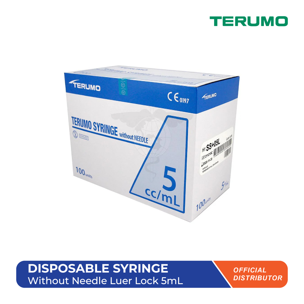 Disposable Syringe Without Needle - Luer Slip 5ml / Luer Lock 5ml (TERUMO) | Shopee Singapore