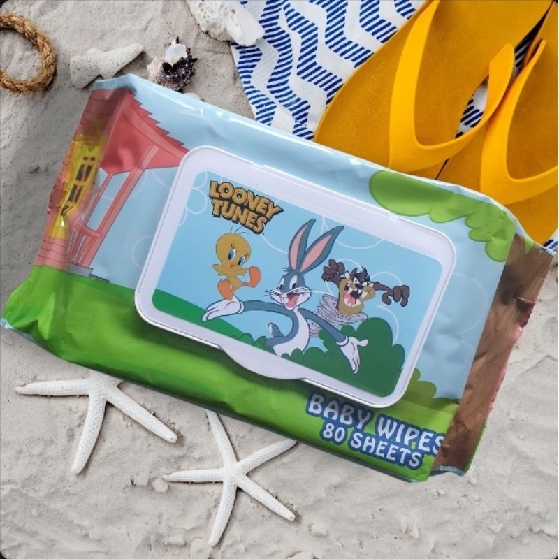 (Bundle Of 6,3) Looney Toons Baby Wet Wipes 80s/packet | Shopee Singapore