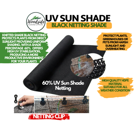 Black Netting 60% Shade Plant Sun Shade Anti UV Agricultural Sun Shade ...