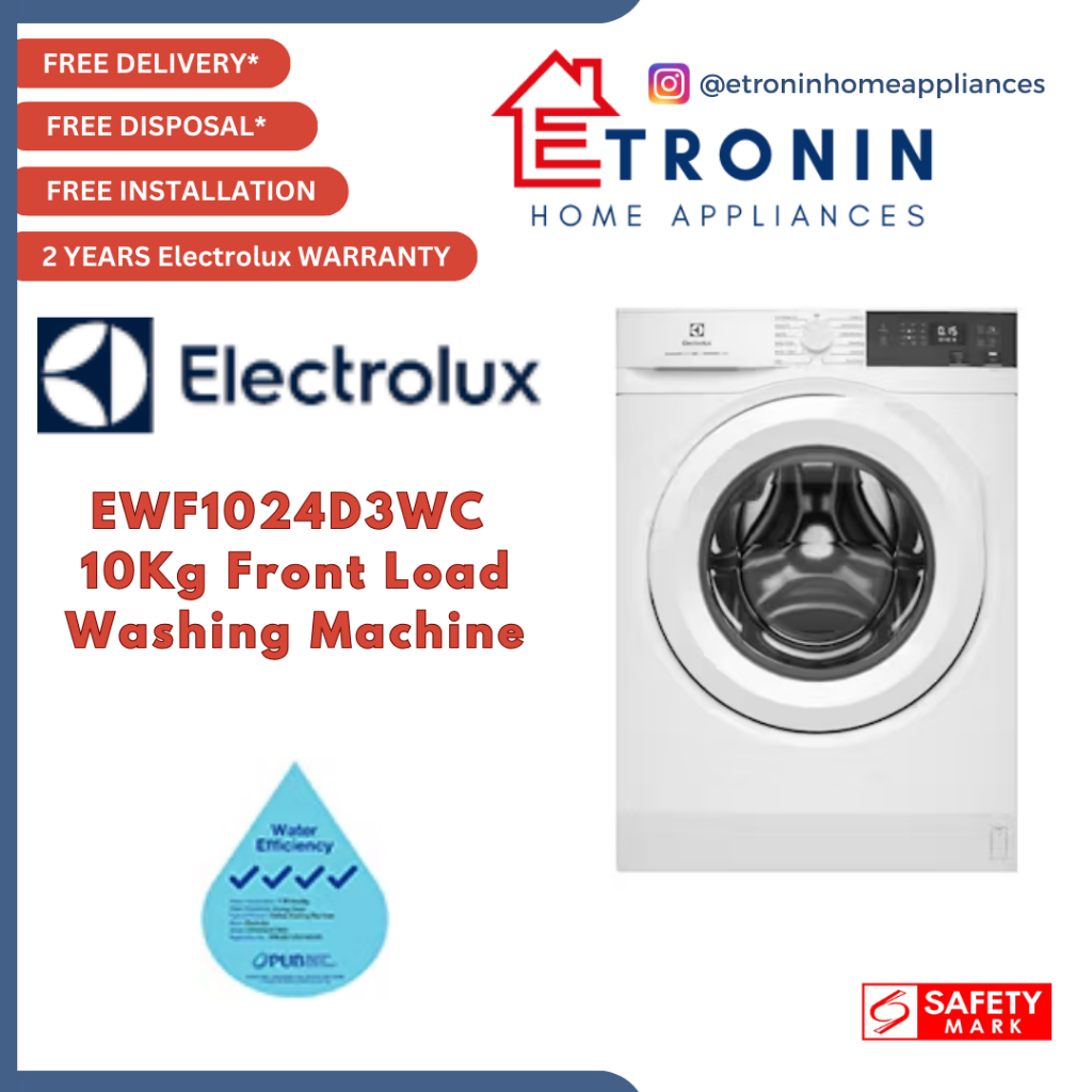 Climate Voucher Eligible* Electrolux EWF1024D3WC 10Kg Front Load ...