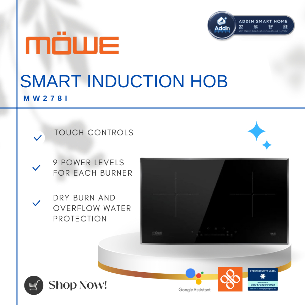 MÖWE Smart Induction Hob MW278I - Touch Control 9 Level, Power Boost ...